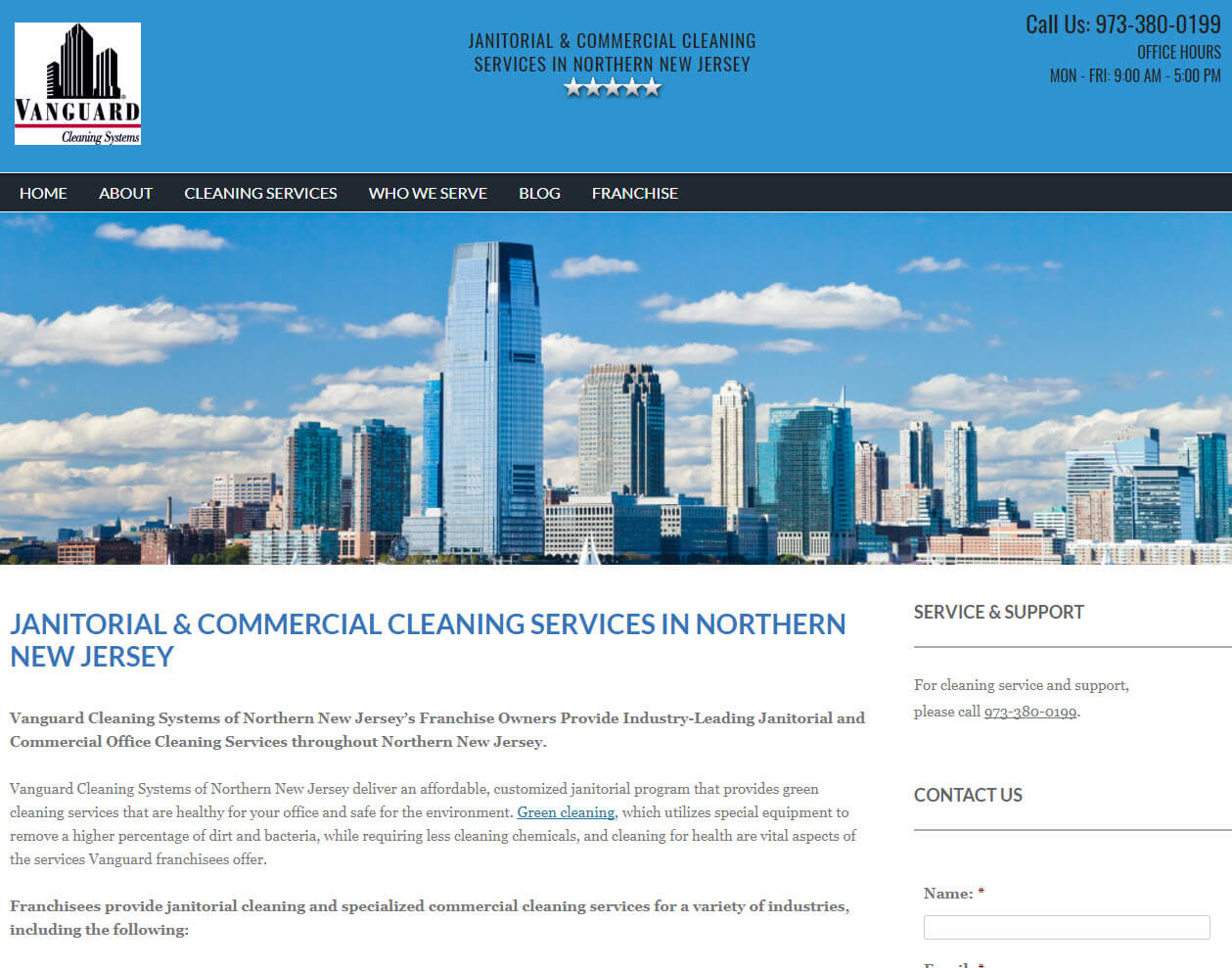 New Website Launches For Vanguard Cleaning Systems